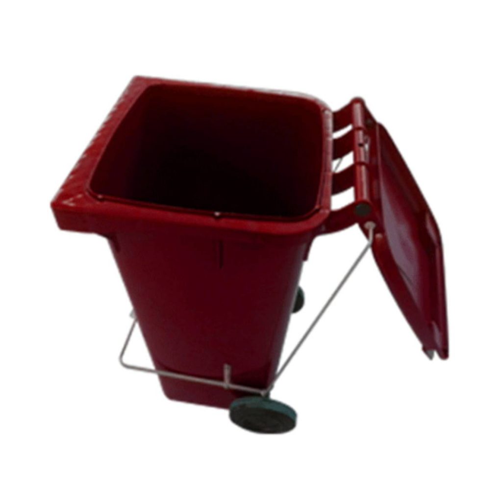 Container de Lixo 120L Com Rodas e Pedal - MR Plásticos