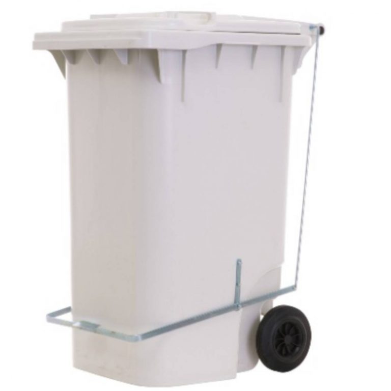 Container de Lixo 240L Com Rodas e Pedal - MR Plásticos
