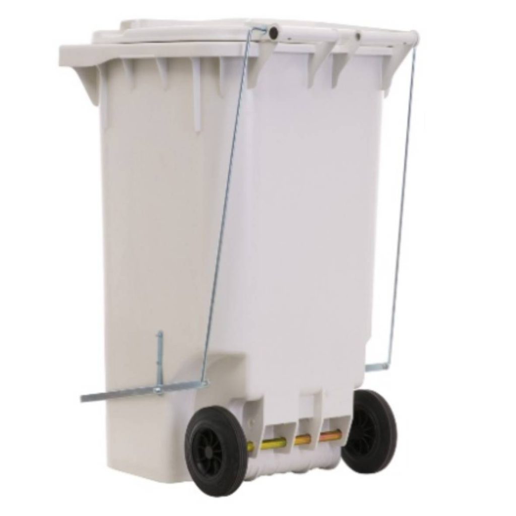 Container de Lixo 240L Com Rodas e Pedal - MR Plásticos