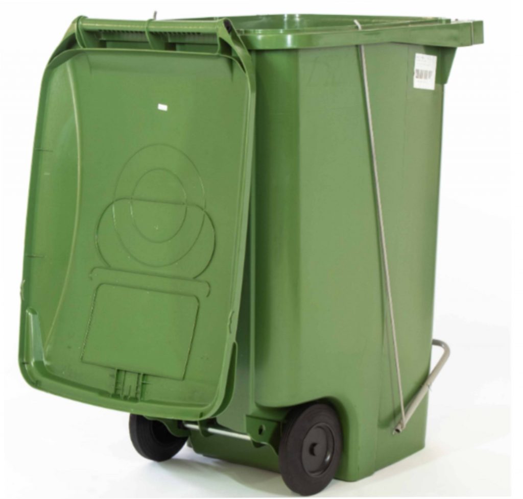 Container de Lixo 360L Com Pedal - MR Plásticos